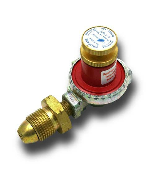 LPG Gas Bottle Regulator Propane Adjustable 0-2 Bar POL Fitting 61510 ...